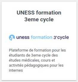 Section : 3e cycle | Etudiant | UNESS Assistance